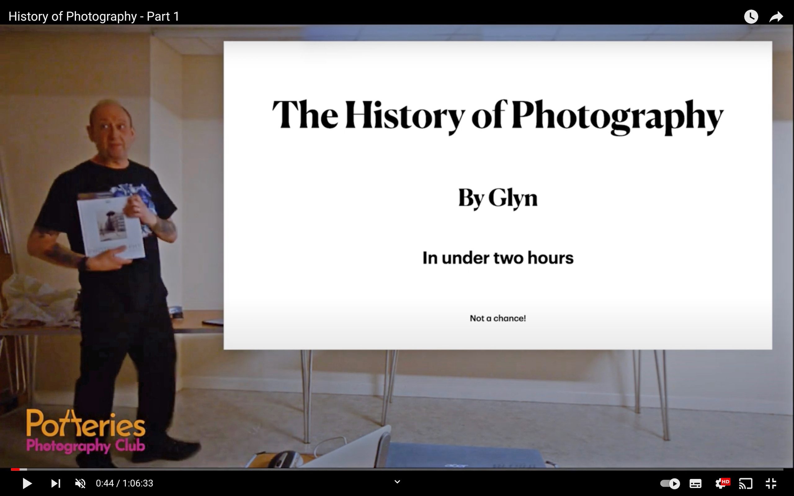 History of Photography - Part 1 - Potteries Photography Club